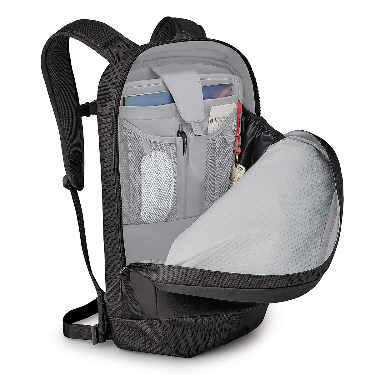 Osprey Transporter Panel Loader Laptop Backpack, Black, One Size