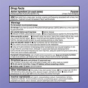 Quality Choice Max Strength Urinary Pain Relief, Maximum Strength Fast Relief of UTI Pain, Burning, and Feeling of Urgency to Pee, 24 Count Package of Tablets