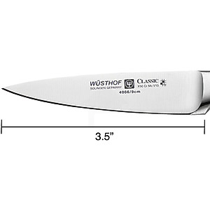 Wusthof Classic Paring Knife, One Size, Black, Stainless Steel