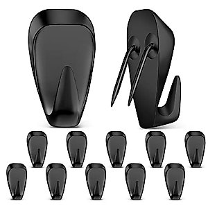 Fabric Panel Wall Hooks Cubicle Wall Hooks Cubicle Clips Cubicle Coat Hook Cubicle Picture Hangers for 40 Lbs Office Home Kitchen Room Board Hanging Supplies(Black,10 Pieces)