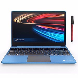 Gateway 14.1" FHD Ultra Slim Laptop Computer_ Intel Celeron N3350 up to 2.4GHz_ 4GB DDR4 RAM_ 64GB eMMC_ Remote Work_ Business or Education_ HDMI_ Webcan_ Windows 10 S_ Blue
