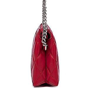 DAVIDJONES Faux Leather Hobo Purse and Wallet set for women Quilted Top Zip Crossbody Bag