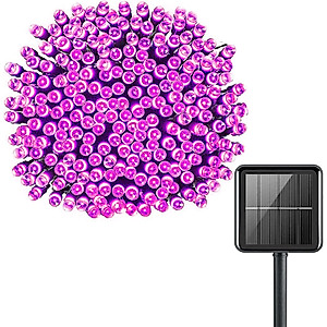 Solar String Lights AcaJoe Christmas Fairy Lights 1 Pack 33 Ft 100 LED 8 Modes Twinkle Lighting Outdoor Waterproof Solar Powered Tree Lights for Halloween Party Garden Decor