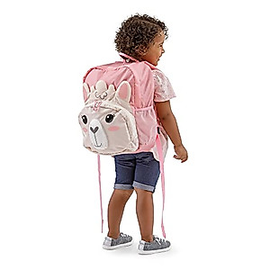 Outdoor Gear Girl's Izzie the Llama Kid's Backpack - 15 Liter (Pink & Cream, 11"x4.5"x14")