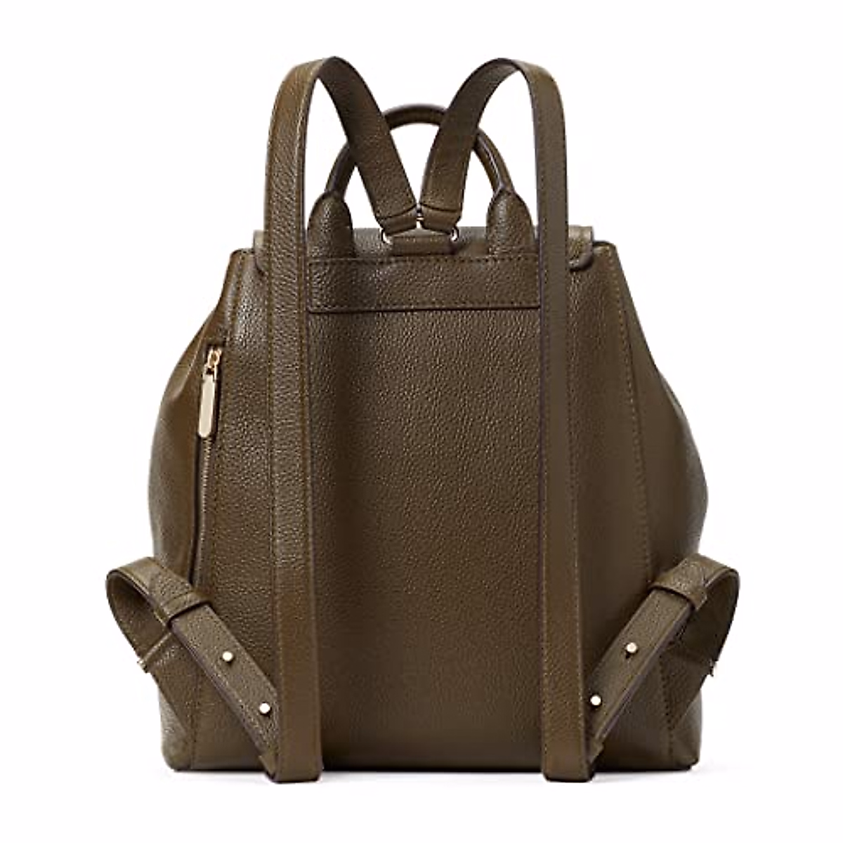 Kate Spade New York Sinch Pebbled Leather Medium Flap Backpack Duck Green One Size