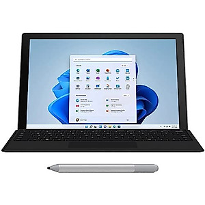 Microsoft Surface Pro 7+ Bundle 12.3" LCD Touch Screen Intel Core i5 8GB RAM 128GB SSD Platinum with Black Surface Type Cover and Surface Pen Platinum (Renewed)