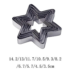 Star Cookie Cutter Set, Stainless Steel Biscuit Cutters (Star 10pcs)