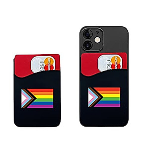 Daniel Quasar Silicone Cell Phone Wallet Holders - Phone Wallet - Stick on Wallet - Perfect for LGBTQ Accessories, Gay Stuff, LGBTQ Events, Pride Month, Promotional Events and Gift-Giving - 25 Wallet Holders