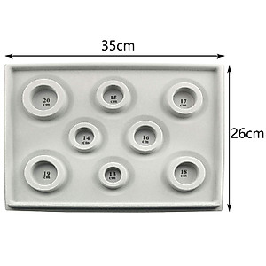 Tegg Bracelet Board Flocked Bead Beading Jewelry Organizer Tray for Bracelet Jewelry Making Design DIY Craft Panel