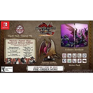 Monster Hunter Rise: Sunbreak: Collector's Edition w/ Malzeno amiibo for the Nintendo Switch