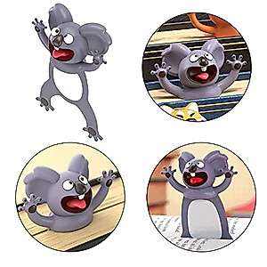 3D Animal Bookmark Cartoon Page Clip Funny Stereo Reading Bookmark for Kids Children Cute Bag fillers Birthday Party Gift - Wolf