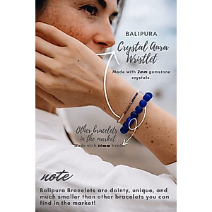 BALIPURA - Healing Bracelet for Women - Healing Crystals, Black Tourmaline- Grounding Hematite Bracelet- Crystals Bracelet And Healing Stones - Smoky Quartz - 2mm Small Bead Bracelets