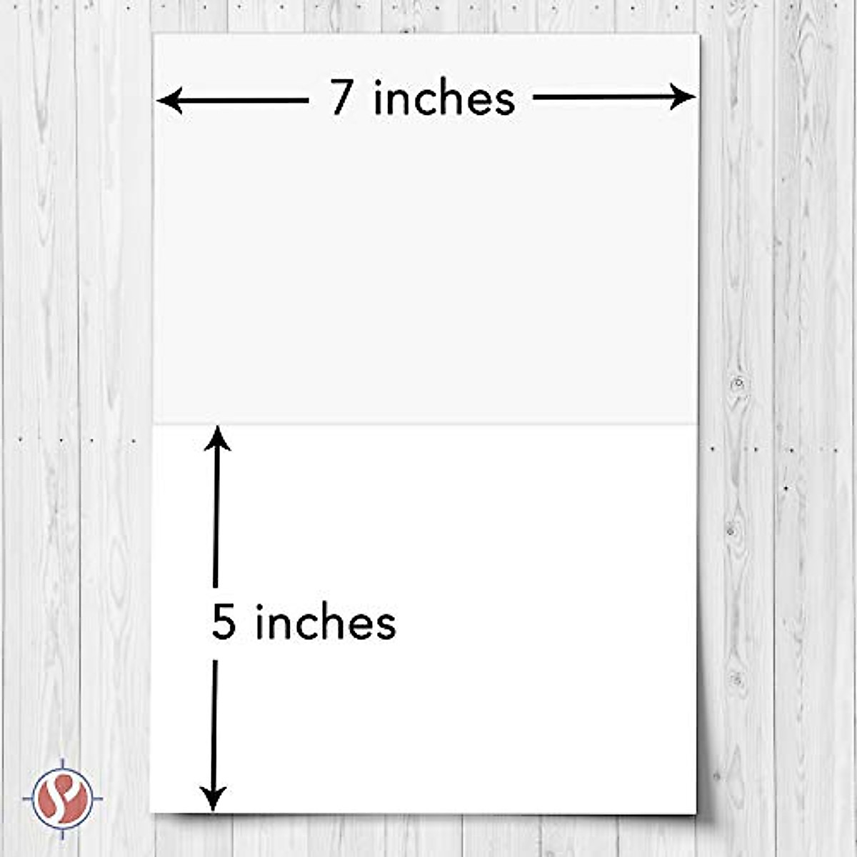 Greeting Cards - 5x7 Inches Heavyweight Blank White Card Paper- Half-Fold Design - Perfect for Birthday Invitations, Wedding, Holiday, Notes, Anniversary and All Occasions - Bulk Pack of 100 Cards
