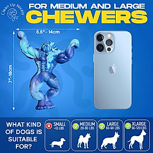 Super Muscle Dogman Toy, Beef Flavored Dog Chew Toy, Indestructible Dog Toy for Aggressive Chewers, Great for Medium, Large, X-Large Dogs & Bone Replacement