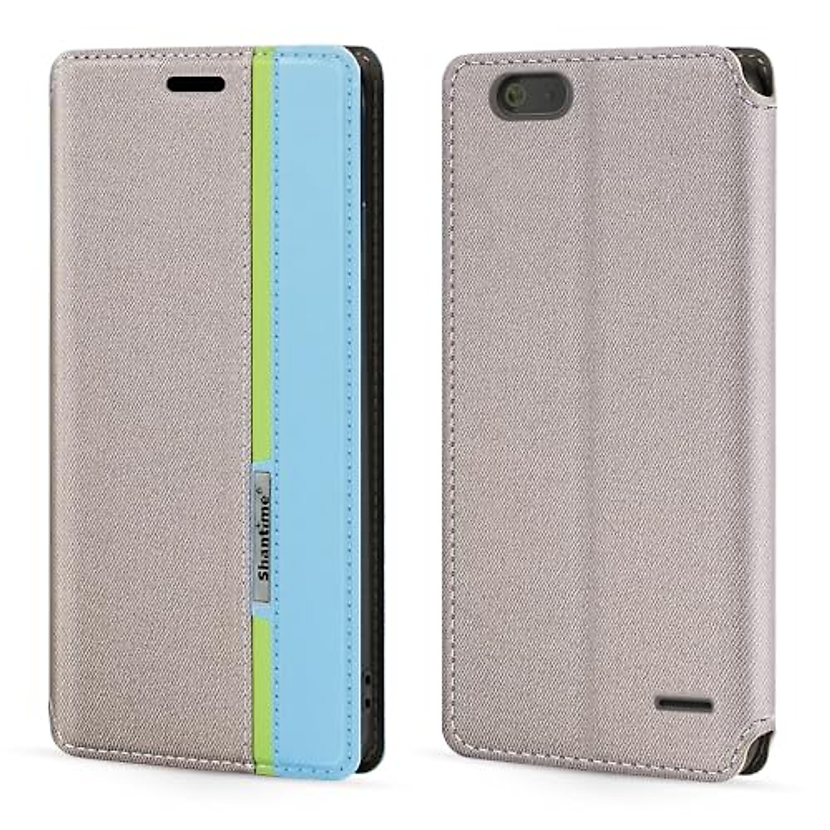 for Gigaset GS100 Case, Fashion Multicolor Magnetic Closure Leather Flip Case Cover with Card Holder for Gigaset GS100 (5.5”)