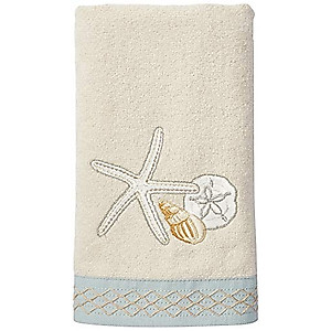 Avanti Linens - Hand Towel, Soft & Absorbent Cotton Towel, Beach Inspired Bathroom Accessories (Seaglass Collection)