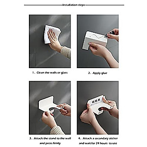 Kaishuoxinxin Wall Mounted Hair Dryer Holder for Bathroom,Self Adhesive Blow Dryer Holder,Adhesive Bathroom Hair Blow Dryer Rack Organizer Compatible with Dyson Supersonic Hair Dryers (Black)