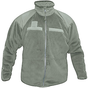Yasirona Bubbacare Ardour Van Qillyoper US Military Issue ECWCS Gen III Level 3 L3 Polartec Fleece Jacket Foliage Green Large Regular