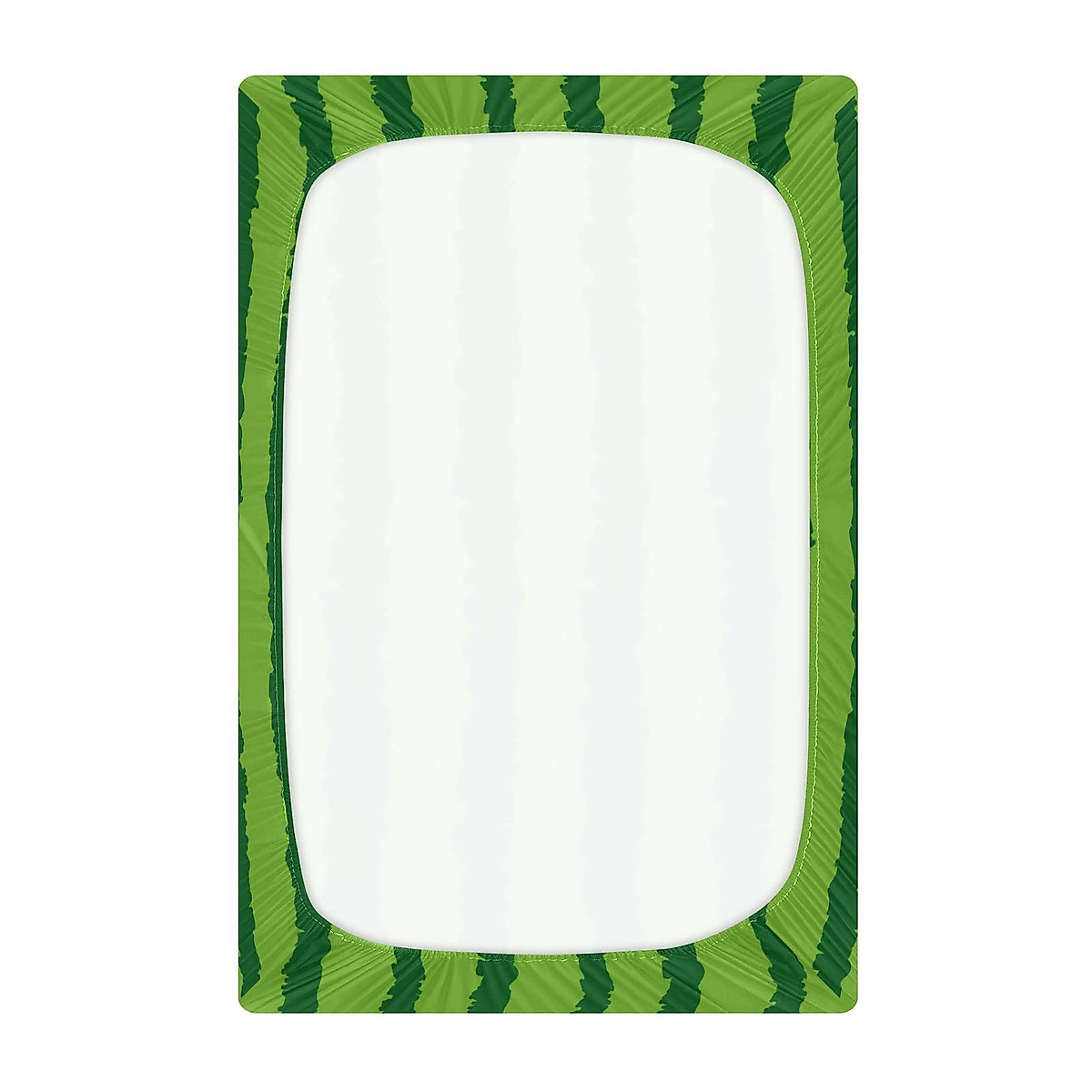 Green Watermelon Baby Crib Sheets Soft Toddler Bed Sheets Breathable Mattress Cover Baby Bed Sheets for Unisex Newborn Boy Baby Bed Mattress, 52 * 28 * 9in