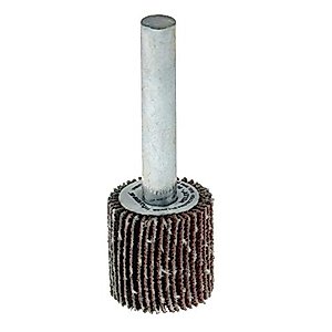 Weiler 30717 3/4" x 3/4" x 80AO Wolverine Coated Abrasive Flap Wheel, 1/4" Stem (Pack of 10)