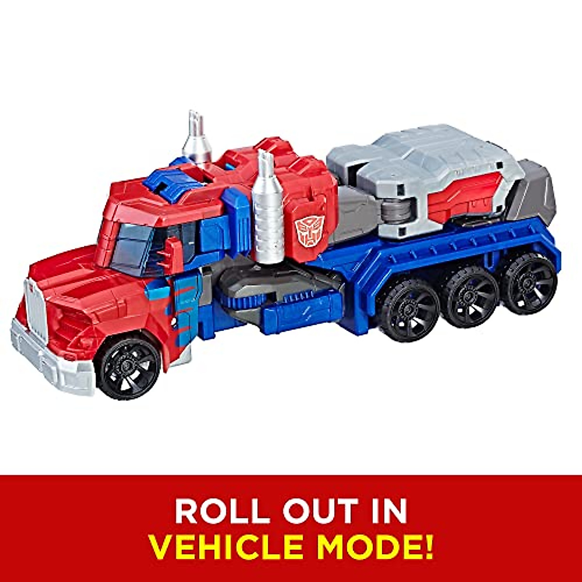 Transformers Toys Heroic Optimus Prime Action Figure - Timeless Large-Scale Figure, Changes into Toy Truck - Toys for Kids 6 and Up, 11-inch (Amazon Exclusive)