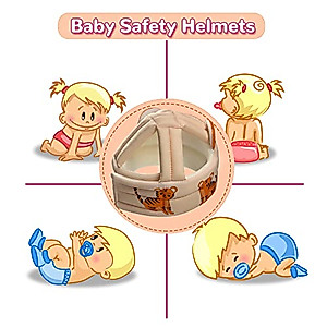 Baby Safety Helmet Toddler Head Protection, Toddler Walking Helmet Cushion Breathable, Baby Bumper Protect Hat Head Cushion Breathable for Running Walking Crawling Tiger