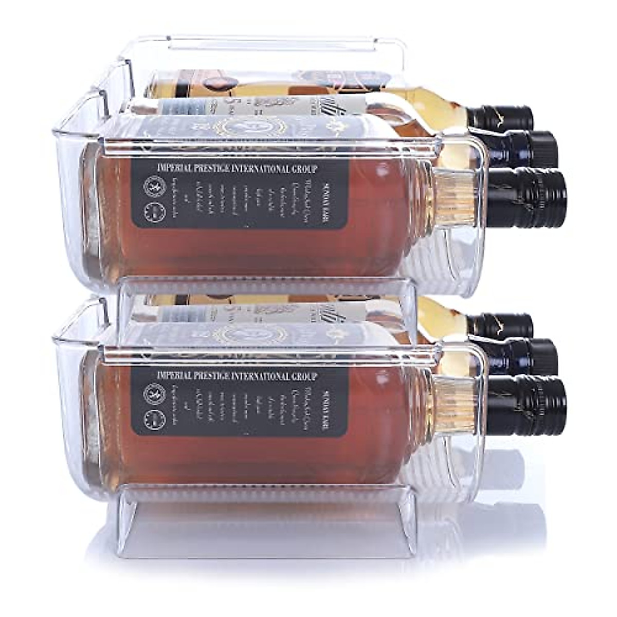 ITYLIFE CITYLIFE Water Bottle Organizer Holder Stackable Wine Storage Rack Plastic Cabinet Pantry Countertop Kitchen Refrigerator Freezer Organization Mug Shaker Blender Bottles Cups yeti