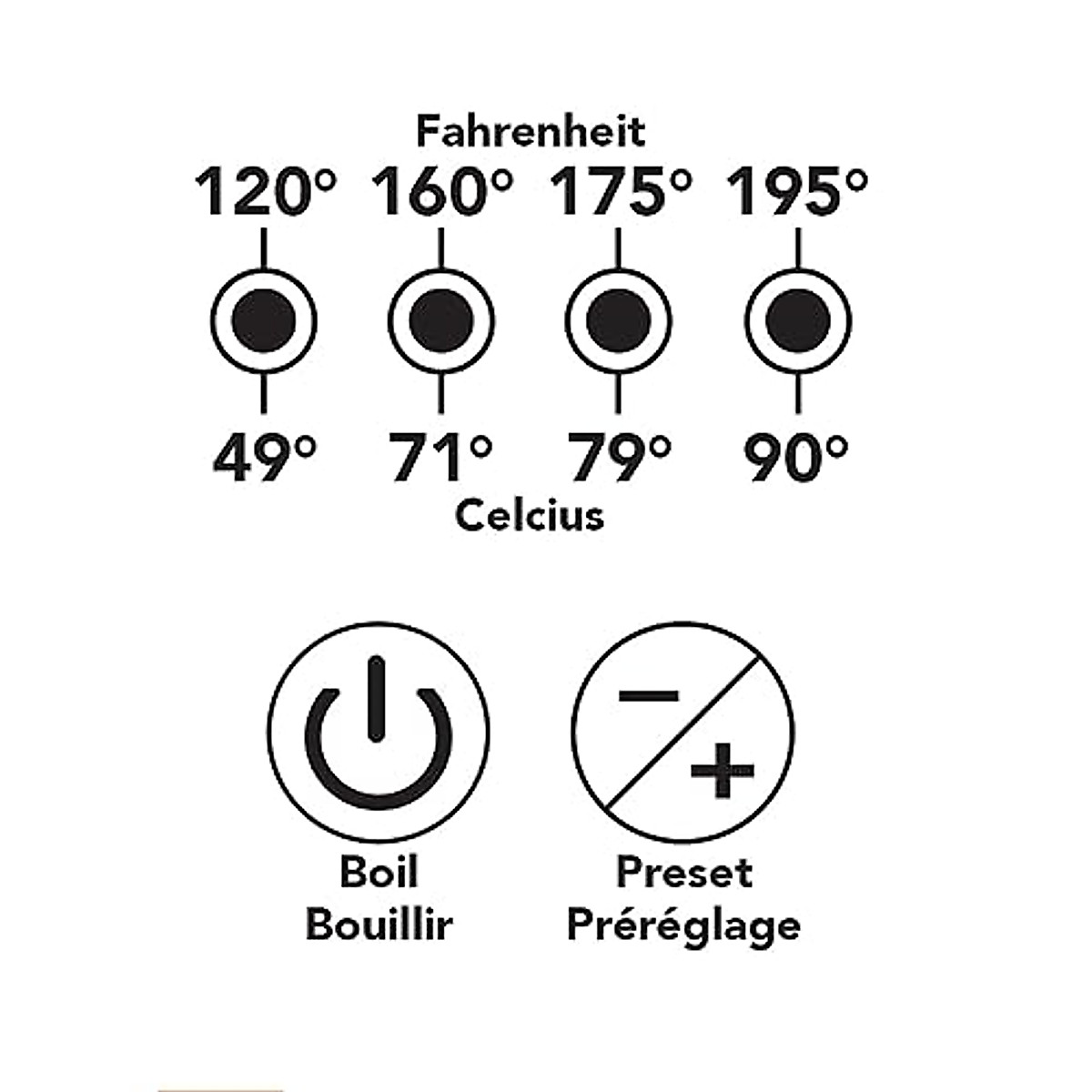 Starfrit 024011-002-0000 1.7-Liter 1,500-Watt Glass Electric Kettle with Variable Temperature Control, Black