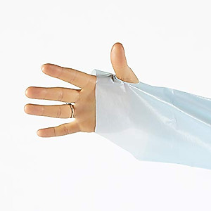 hand2mind Polyethylene, Level 1, Disposable, Non-Surgical Isolation Gowns, Blue, 150 pcs/case (10 Bags of 15 Gowns per case)