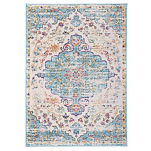 Rugshop Vintage Traditional Bohemian Round Rug 6' 6" (6' 6" Diameter) Dark.B