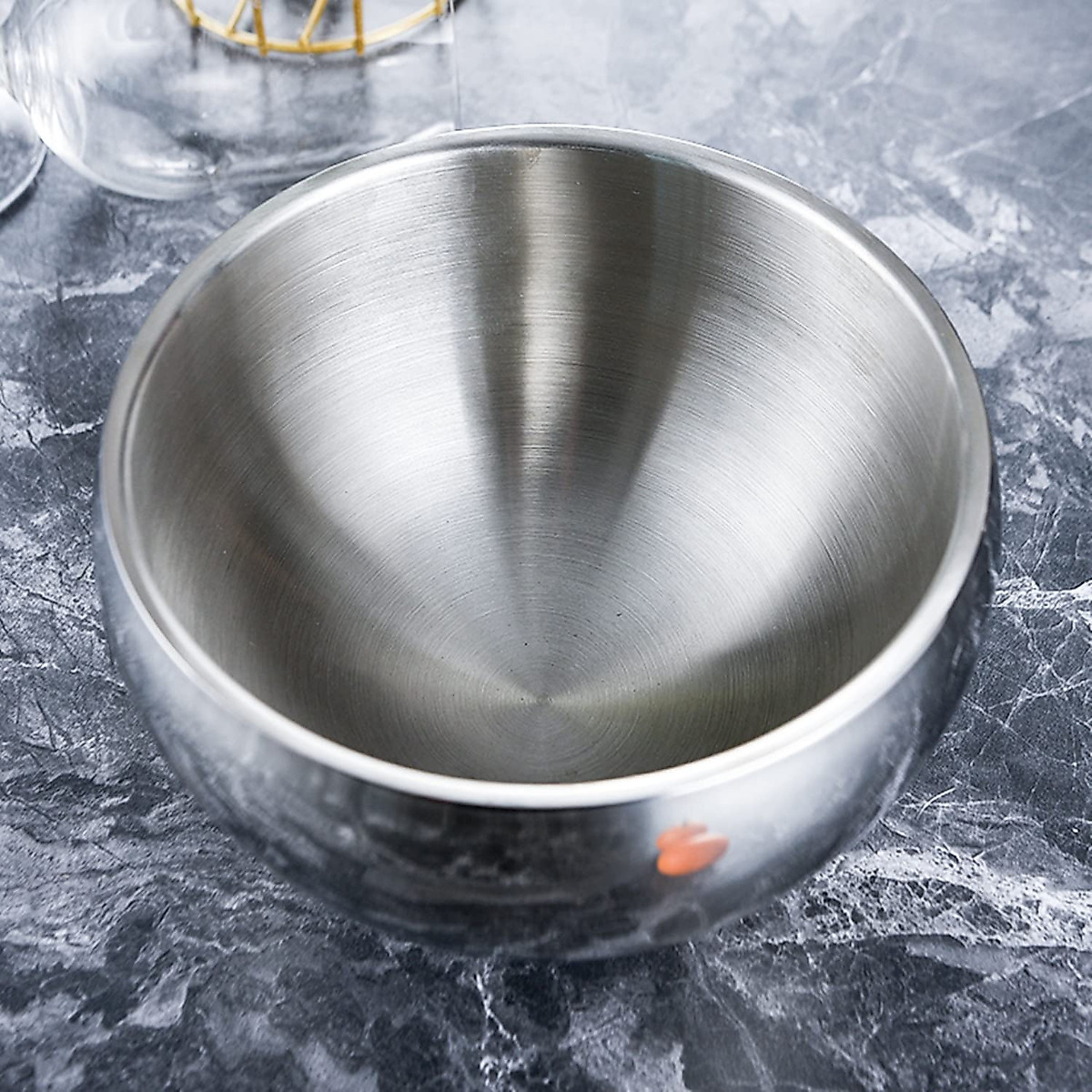 Spherical Ice Bucket With Lid Double Insulation Stainless Steel Metal Beverage Bucket, Beer, Wine, Champagne, Bar Ice Bucket, Home Kitchen Bucket Restaurant Bar Tableware Accessories