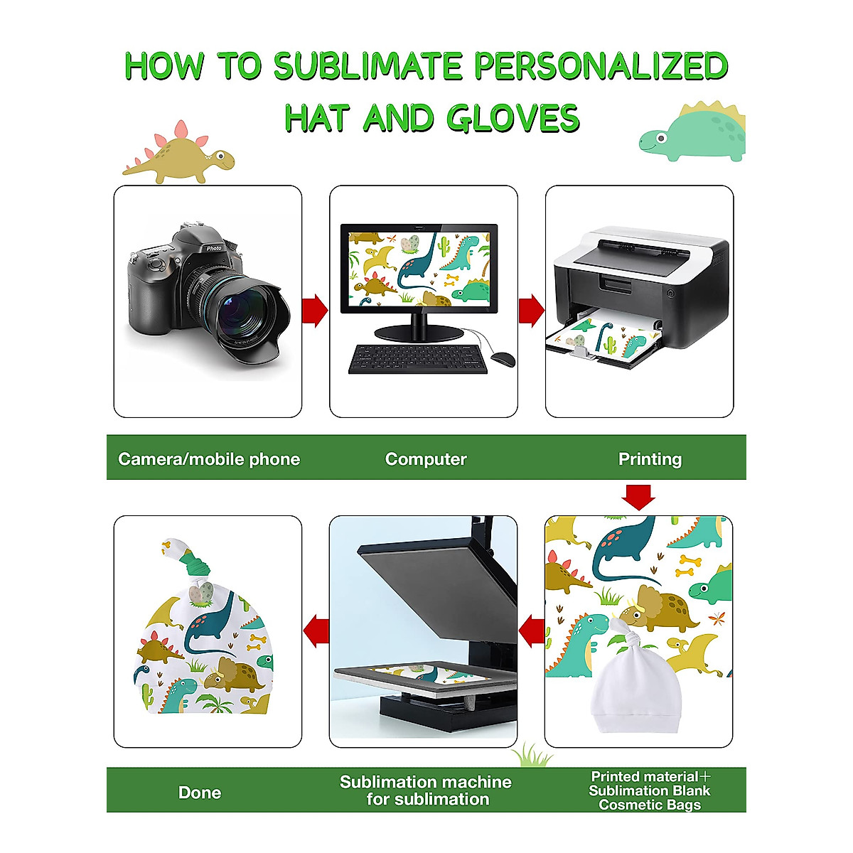 SATINIOR Sublimation Baby Hat White Blank Baby Beanie Knotted Hat Newborn Soft Infant Cap Cute Knot Hats for Baby Boys Girls (6 Pieces)