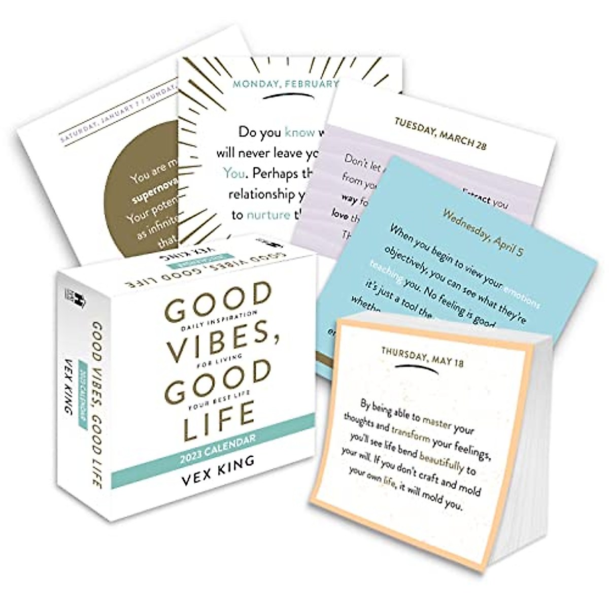 Good Vibes, Good Life 2023 Calendar: Daily Inspiration for Living Your Best Life