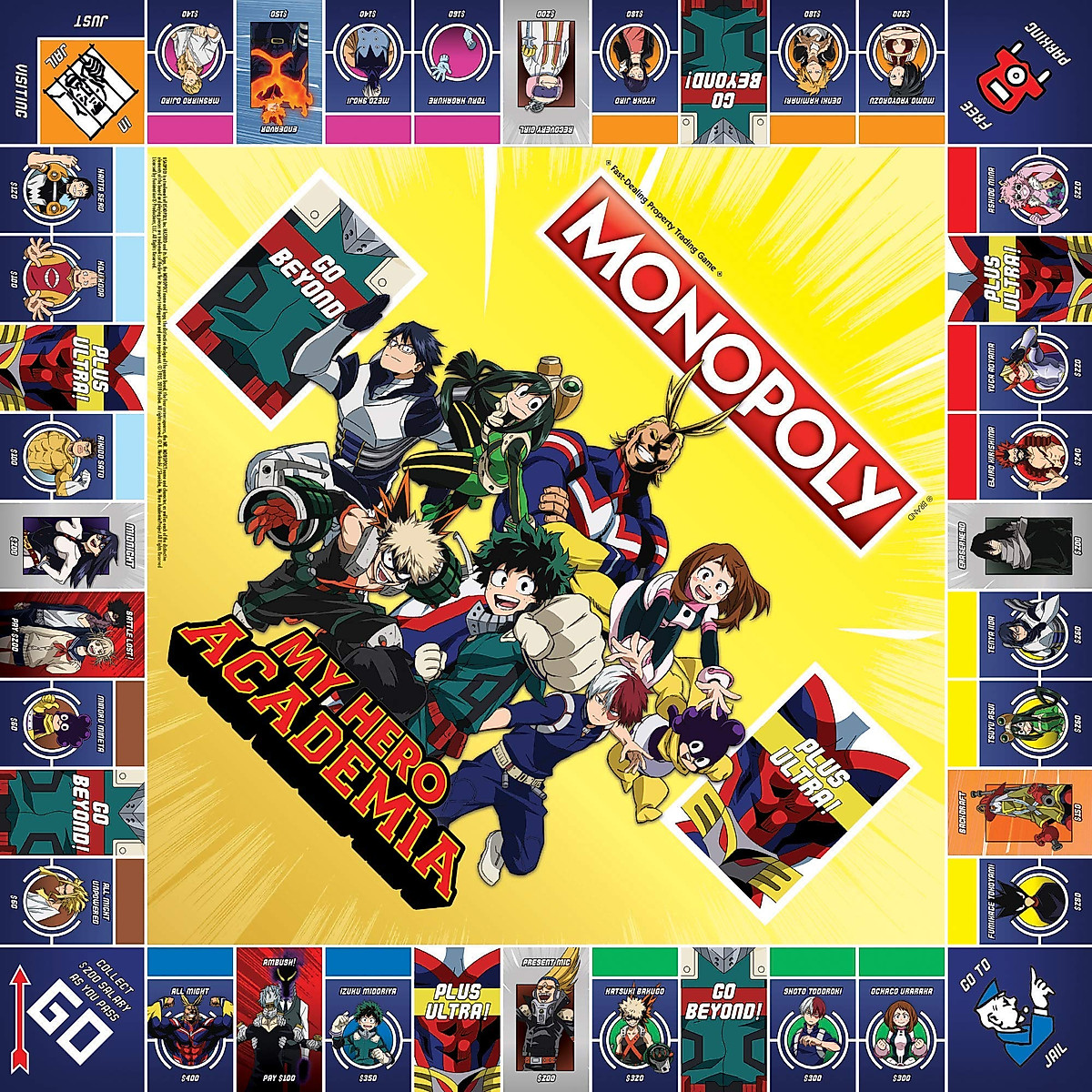 Monopoly: My Hero Academia Board Game | Buy, Sell, Trade Fan-Favorite Heroes from The Popular Anime Show | Classic Monopoly Game | Officially-Licensed My Hero Academia Merchandise
