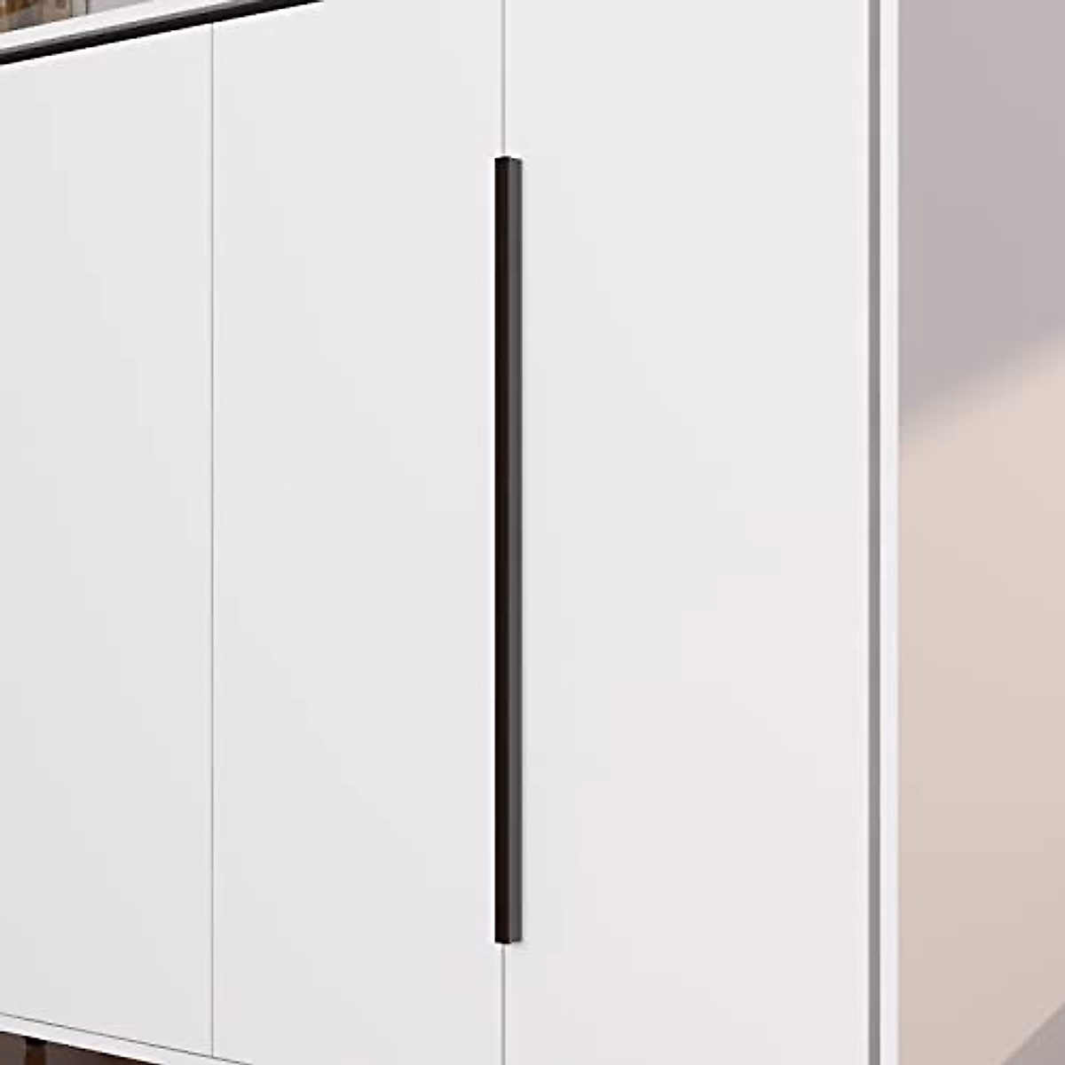 AGOTENI Shoe Cabinet with 4 Doors & 4 Tier Shelves for Entryway, Modern Shoe Storage Cabinet, Freestanding Shoe Rack Storage Organizer (55.1”W x 13.8”D x 37.4”H)