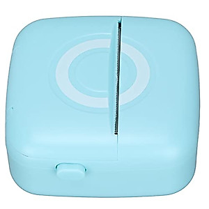 Cosiki Mini Printer, Portable Printer Mini Portable Wireless for Household for Office(Blue)