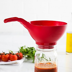 Bormioli Rocco Quattro Stagioni 18-Piece Canning Starter Set (4) 8.5 and (4) 17-Ounce Jars (8) Caps, Funnel, Recipe Book