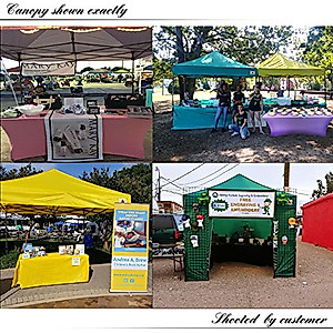 ABCCANOPY Spandex Open Back Table Cover 6 ft. Fitted Polyester Tablecloth Stretch Spandex Tablecover Table Toppers 30+ Colors