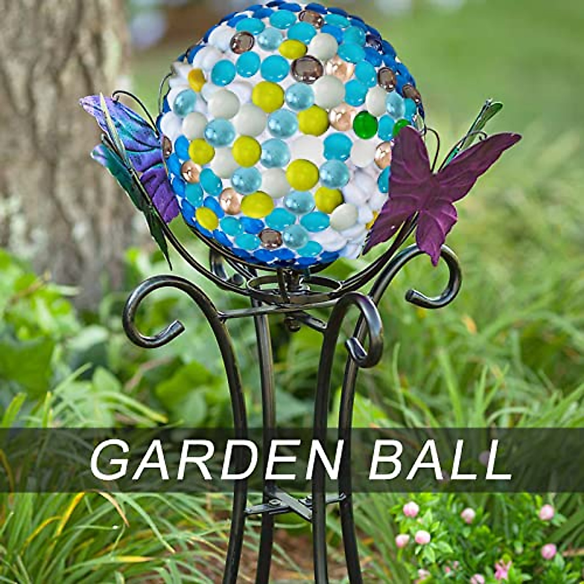 2 Pound Glass Gems Stones Pebble Rocks Mixed White,Blue,Green Flat Marbles for Bowl,Flower Vase Fillers,Floral Arrangement,Mosaics Crafts,Fairy Garden Decor,Fish Tank,Candle Holder,Approx.190~200 PCS