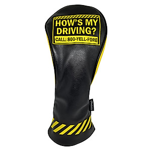 ReadyGOLF How's My Driving Embroidered Driver Headcover