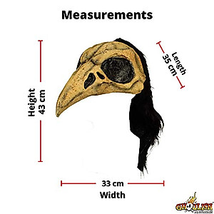 Ghoulish Productions Crow Bird Helmet Halloween Latex Mask