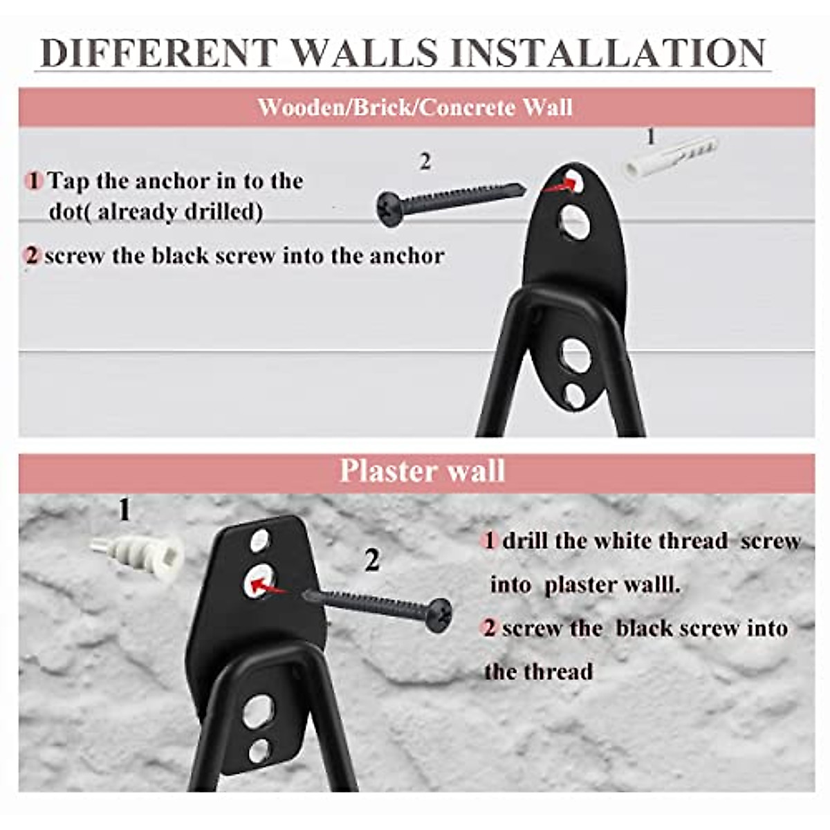 folisea Garage Storage Utility Hooks,Wall Mount Garage Hanger Heavy Duty Garage Hooks for Fixing ladders, Garden Tools, Bicycles 10 Packs