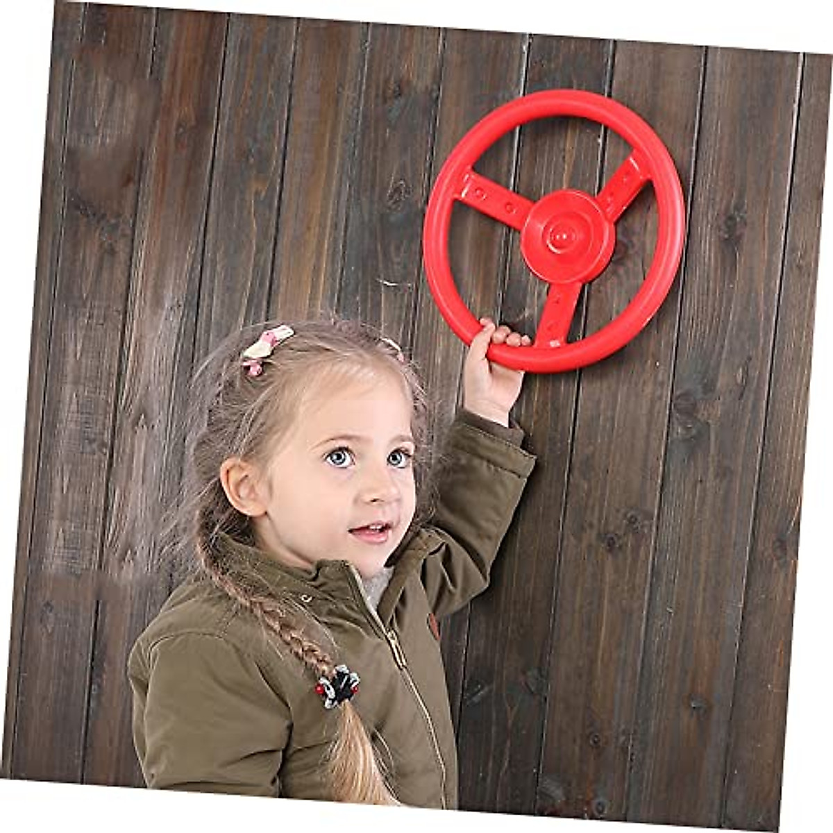 INOOMP Steering Wheel Parts Outdoor Swing Outdoor Play Toys for Kids Round Swing Playground Swing Accessories Wood Backyard Play Set Wheel Park Swing Wheel Replacement Swing Seat Toys