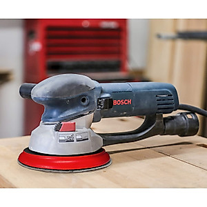 6 Inch(150mm) Sanding Pad Bosch RSM6045 Replacement Pad Dust-Free Medium Hook and Loop Multi-Hole Back-up Grinding Plate Red, Rplace Bosch GET75-6 Dual-Mode Random Orbit Sander Accessories, Pack of 1