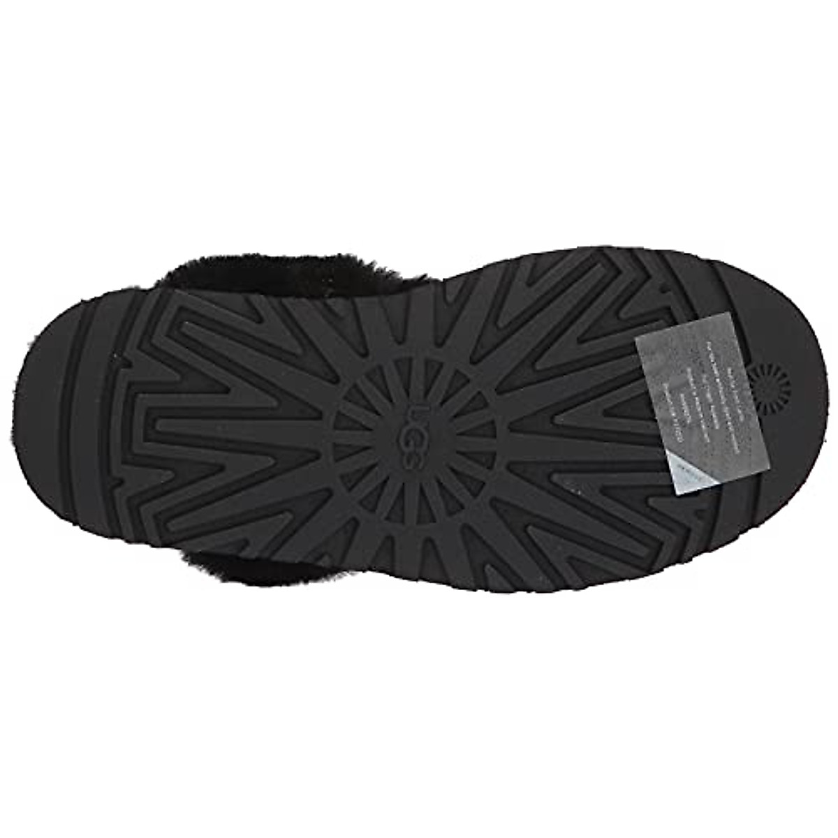 UGG Women's Disquette Slipper, Black, 8