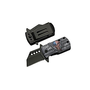 SZCO Supplies 3.75" Come And Take It Mini Money Clip Folding Knife
