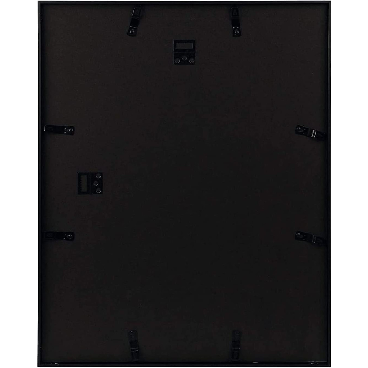 Golden State Art, 16x20 Black Picture Frame Displays Photo 11x14 with Mat or 16 x 20 Without Mat for Wall Mounting, Classic Satin Aluminum Frames with Real Glass (Pack of 1)