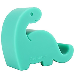 Plinrise Animal Desk Phone Stand, Update Dinosaur Silicone Office Phone Holder, Creative Phone Tablet Stand Mounts, Size:1.3" X 3.1" X 2.8"(T-Blue)