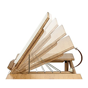 Aleratec Natural Bamboo Multi-Functional Adjustable Laptop Stand | Up to 15in | Ideal for Tablet/ Monitor/ Laptop Cooling Portable Table for Home Office