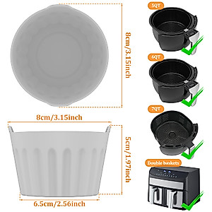 9Pcs Air Fryer Egg Poacher Cups, Silicone Egg Poacher Cups, Egg Cooking Cups, Reusable Nonstick Air Fryer Egg Mold, Poached Egg Cooker, Silicone Ramekins Cupcake Baking Cups for Air Fryer Oven Microwave